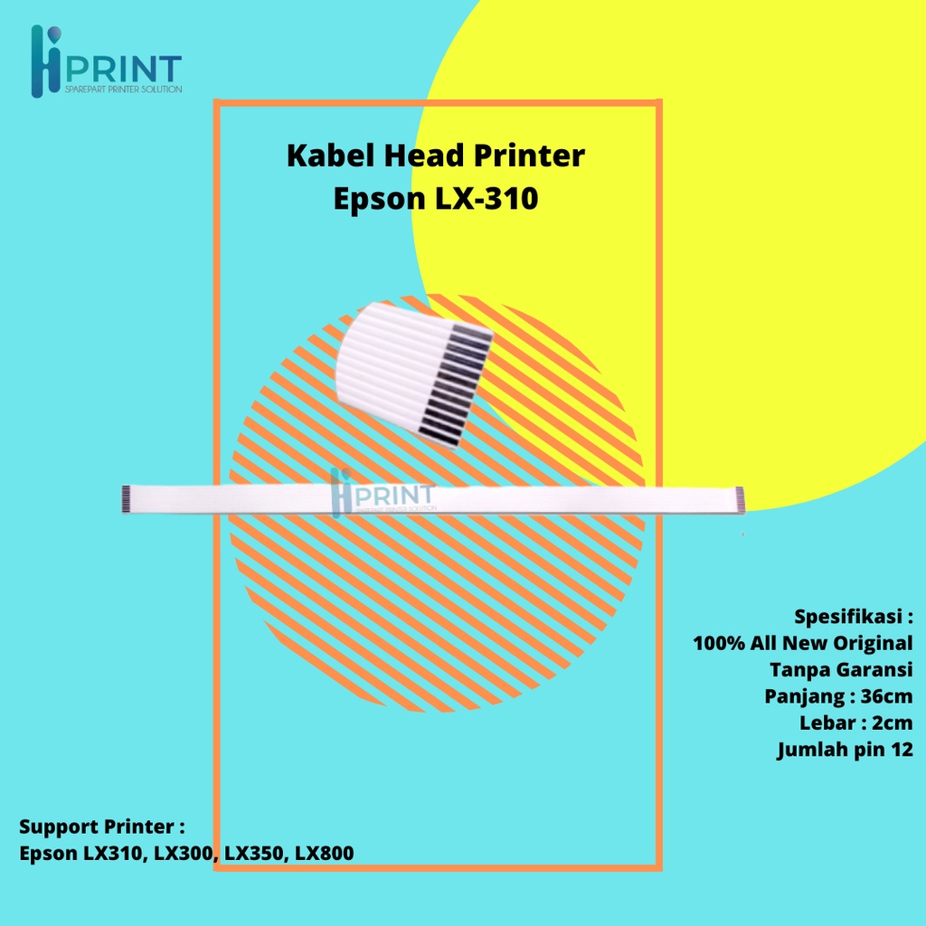 Jual Kabel Head Epson LX-310 LX-300 LX-350 LX-800 New (1 Pair), Cable ...