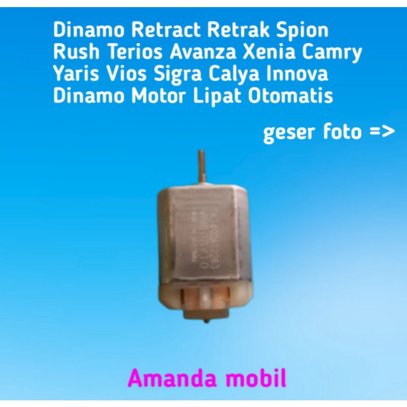 Jual Dinamo Retract Retrak Spion Rush Terios Avanza Xenia Camry Yaris ...