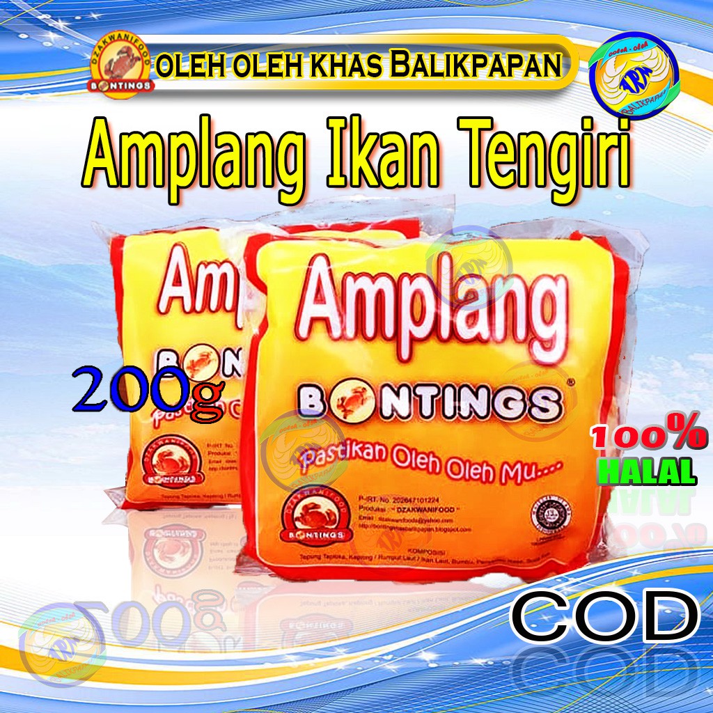 Jual amplang kerupuk ikan tengiri makanan ringgan cemilan olahan ...