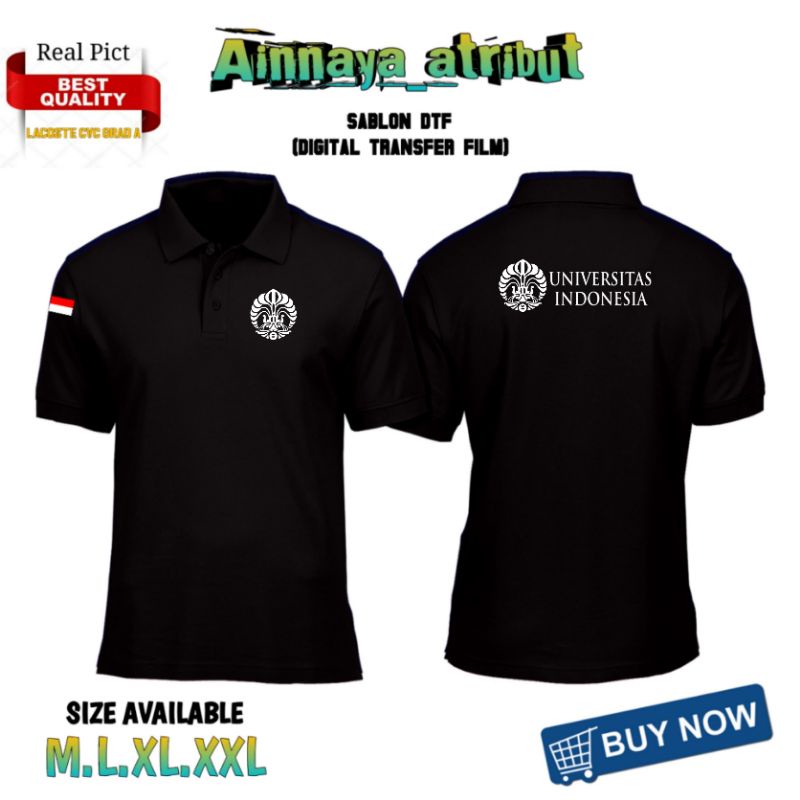 Jual POLO SHIRT KAOS KERAH UI UNIVERSITAS INDONESIA | Shopee Indonesia