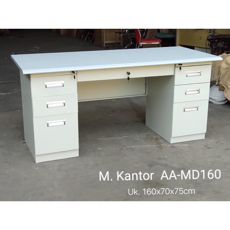 Jual Meja Kerja AA-MD160 - Meja Kantor - Meja Staff - Meja kantor besi ...