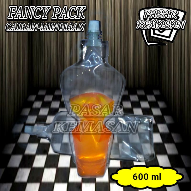 Jual FANCY PACK 600 ML BOTOL PLASTIK FLEXIBEL BENING KEMASAN CAIRAN-MINUMAN | Shopee Indonesia
