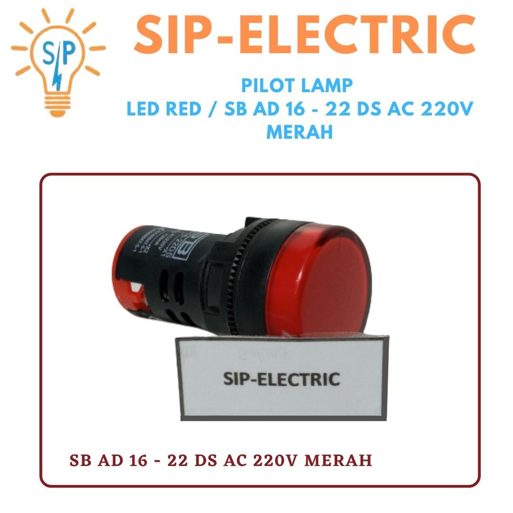Jual Pilot Lamp Led Red / Sb Ad 16 - 22 Ds Ac 220V Merah | Shopee Indonesia