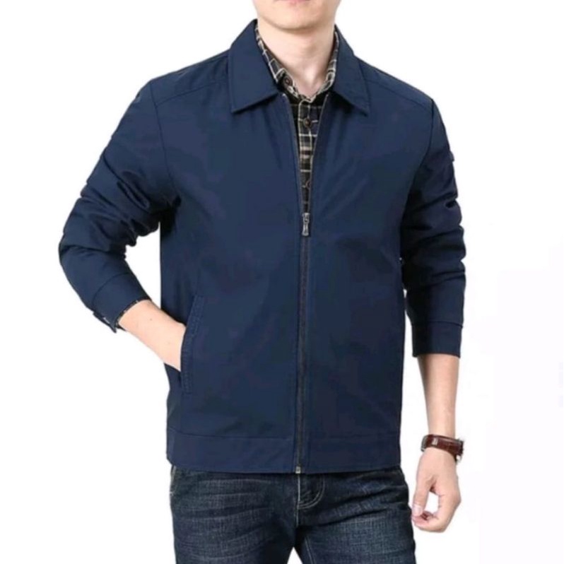 Jual jaket pria formal semi casual model ellegant terbaru bahan katun ...