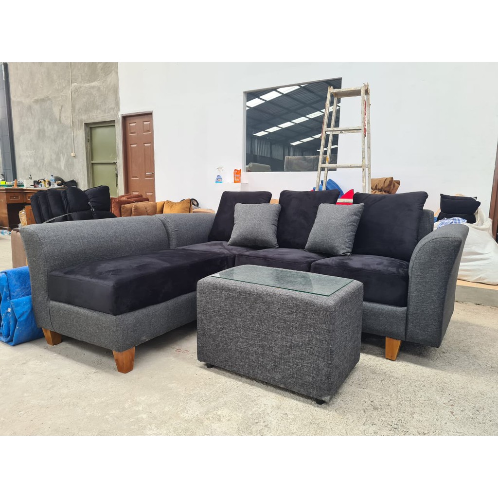 Jual sofa L minimalis cantik murah | Shopee Indonesia