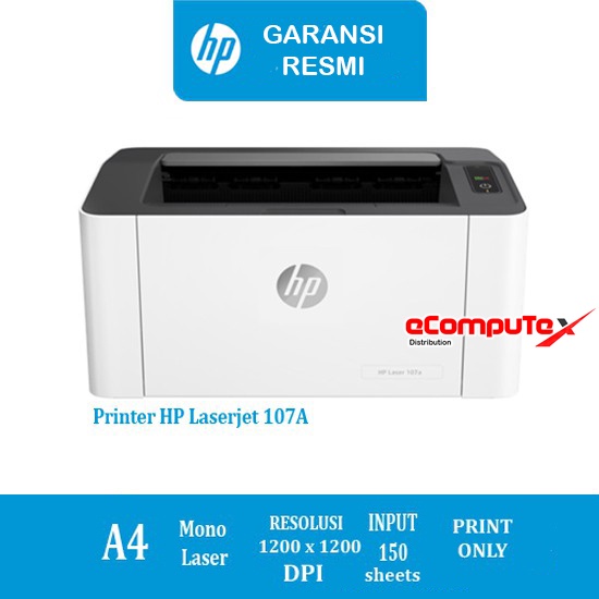 Jual PRINTER HP LASERJET 107A MONO / HP 107 A LASER JET PRINT - GARANSI ...