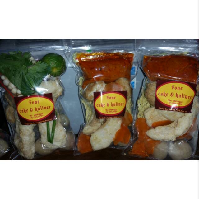 Jual Seblak komplit dengan toping cuangki, bumbu sudah ditummis,tinggal ...