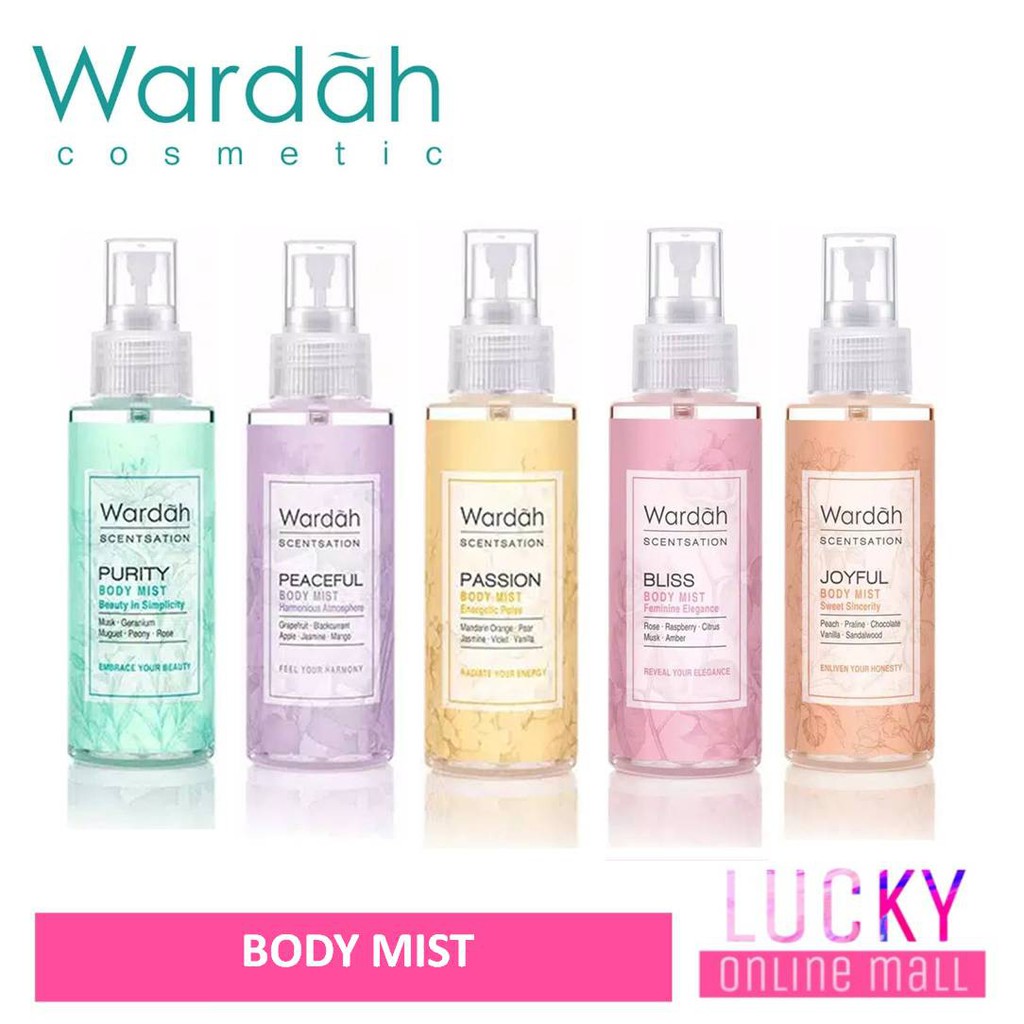 Jual Wardah Scentsation Body Mist 100ml | Shopee Indonesia