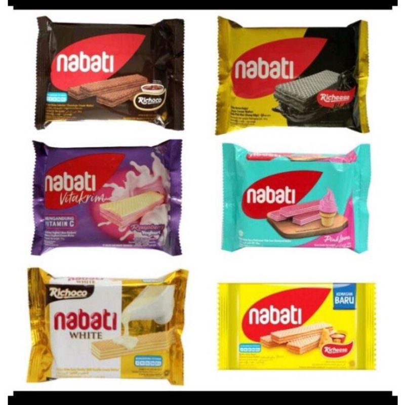 Jual Nabati wafer 50gr harga murah rasa lengkap | Shopee Indonesia