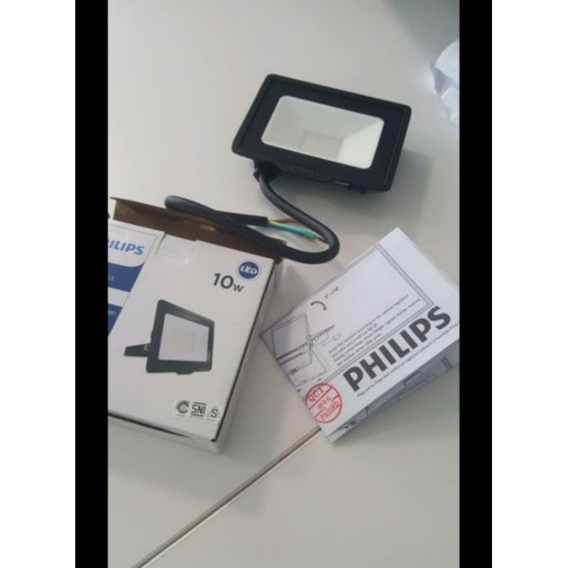 Jual lampu sorot led sorot philips 10w 10 watt bvp150 lampu led outdoor tembak floodlight ...