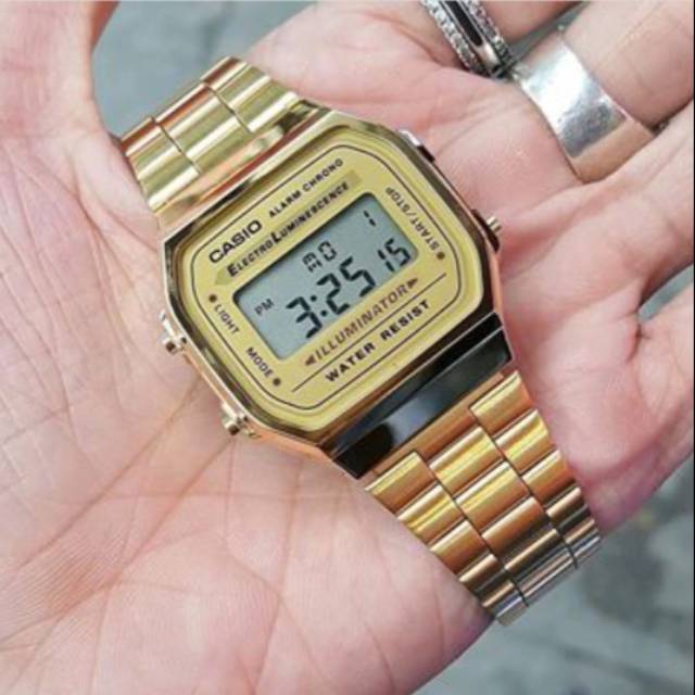Jual Jam Tangan Pria Casio A168WEGM-9DF Original | Shopee Indonesia