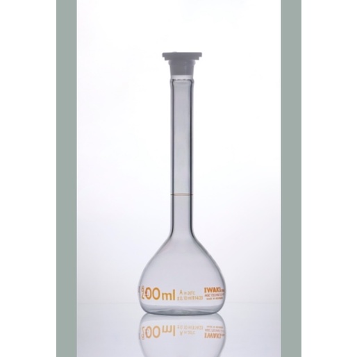 Jual Volumetric Flask 5ml, 10ml,20ml,25ml, 50ml IWAKI/VOLUMETRIC FLASK IWAKI / Volumetrik Iwaki ...