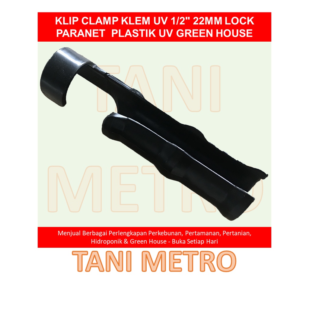 Jual KLIP CLAMP KLEM UV 1/2" 22MM WITH LOCK PARANET PLASTIK UV GREEN ...
