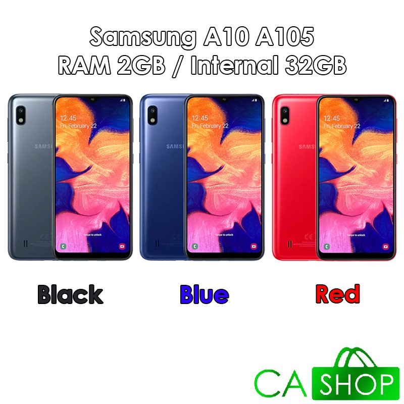 Jual Samsung Galaxy A10 A105 - 2GB 32GB (2/32) - Black / Blue / Red ...
