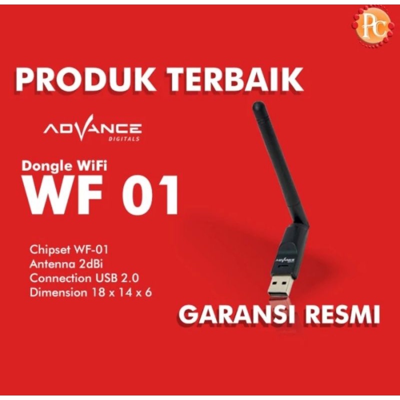 Jual DONGLE WIFI RECIEVER ADVANCE WF01/Evercoss WF1/Polos Untuk STB ...