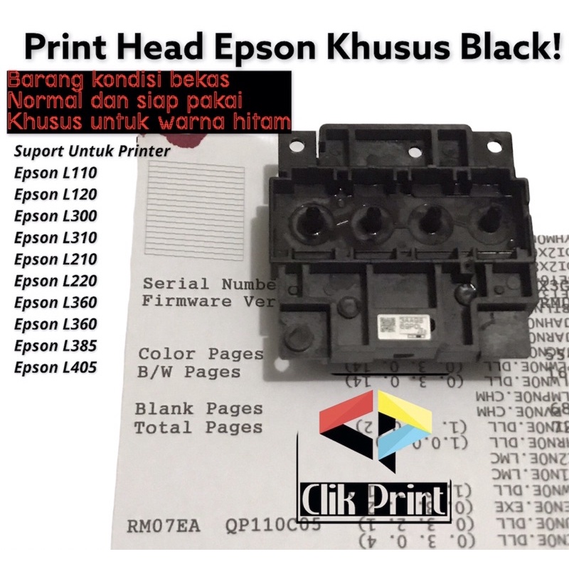 Jual Print Head Epson L110 L120 L300 L310 L210 L220 L350 L360 L365 L380 ...
