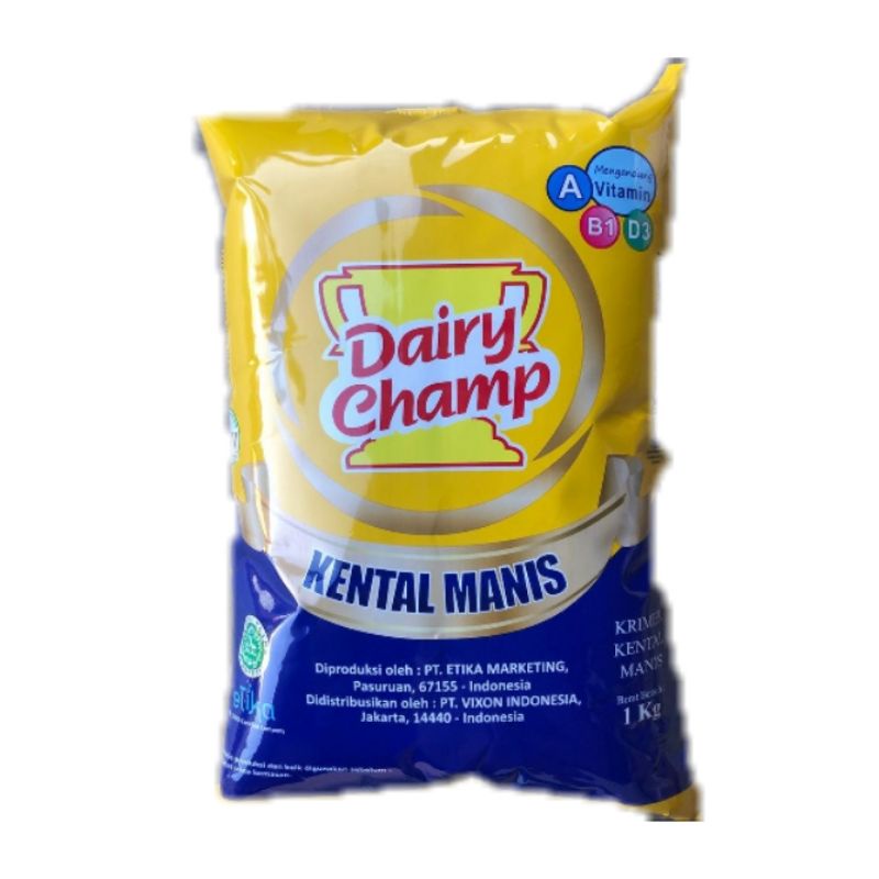 Jual DAIRY CHAMP KRIMER KENTAL MANIS 1 KG POUCH / SKM DAIRY CHAMP 1000 ...