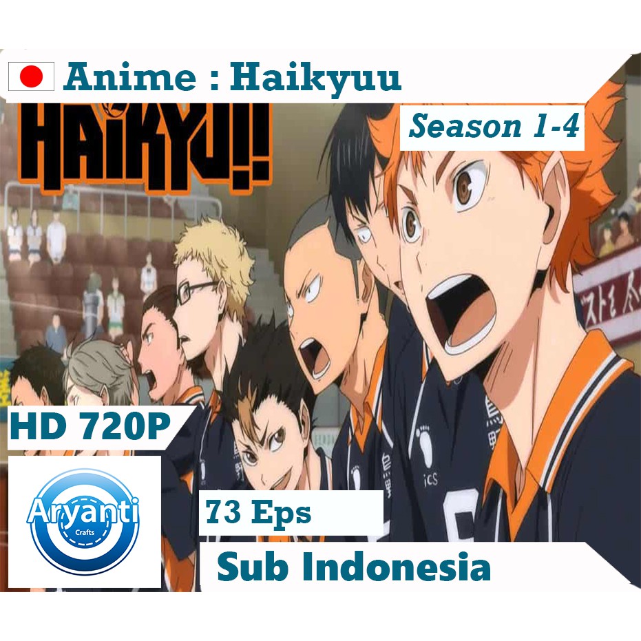 Jual KASET DVD HAIKYUU SEASON 1-4 HD 720P SUB INDONESIA | Shopee Indonesia
