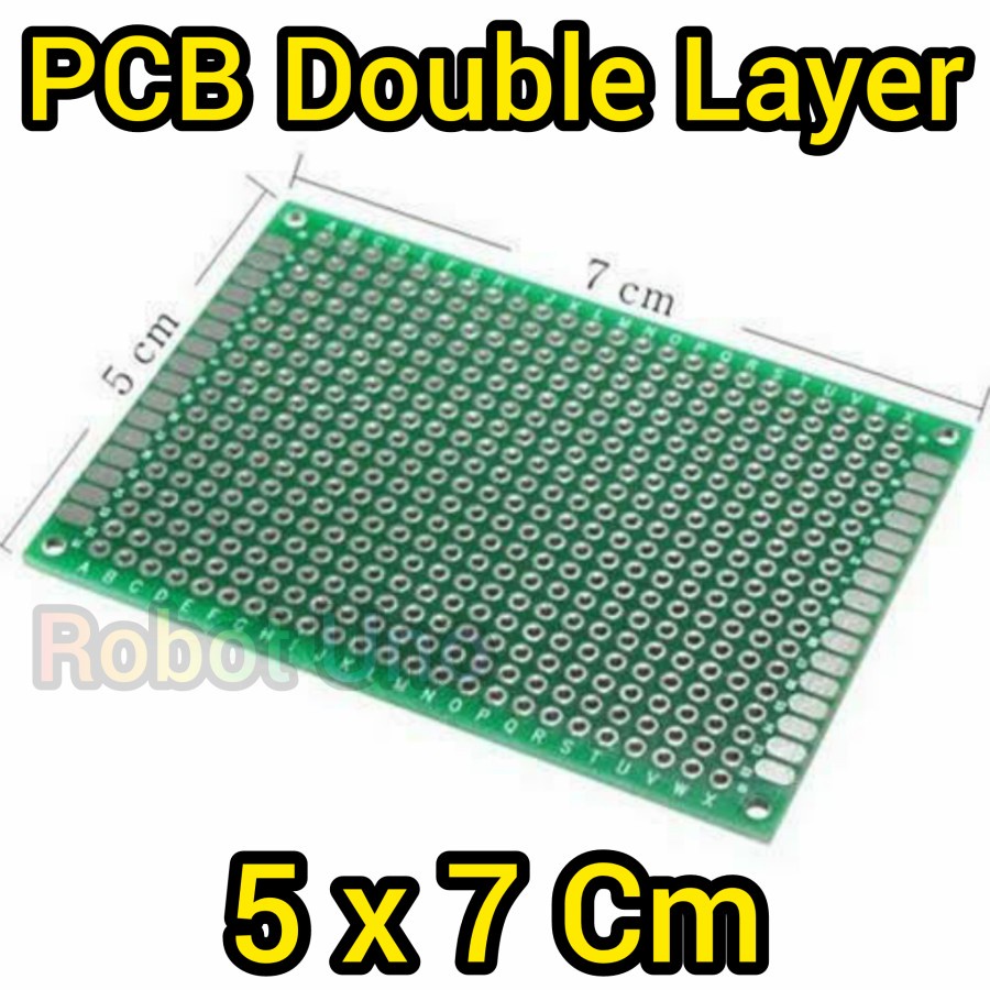 Jual PCB Lubang 5x7cm Double Layer Prototype Board FR4 PCB Dual Sisi 5× ...