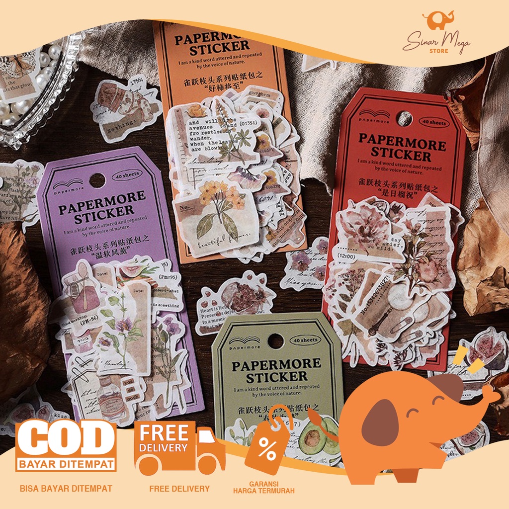 Jual Retro Science Discovery Flake Stickers / Sticker Stiker Deco Motif ...