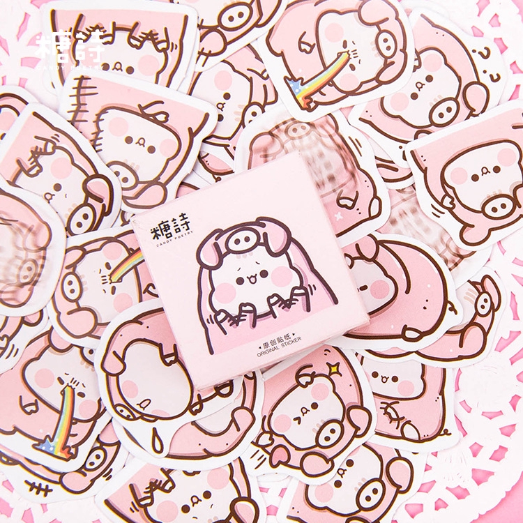 Jual Stiker Bentuk Babi untuk DIY Scrapbook 45Pcs | Shopee Indonesia
