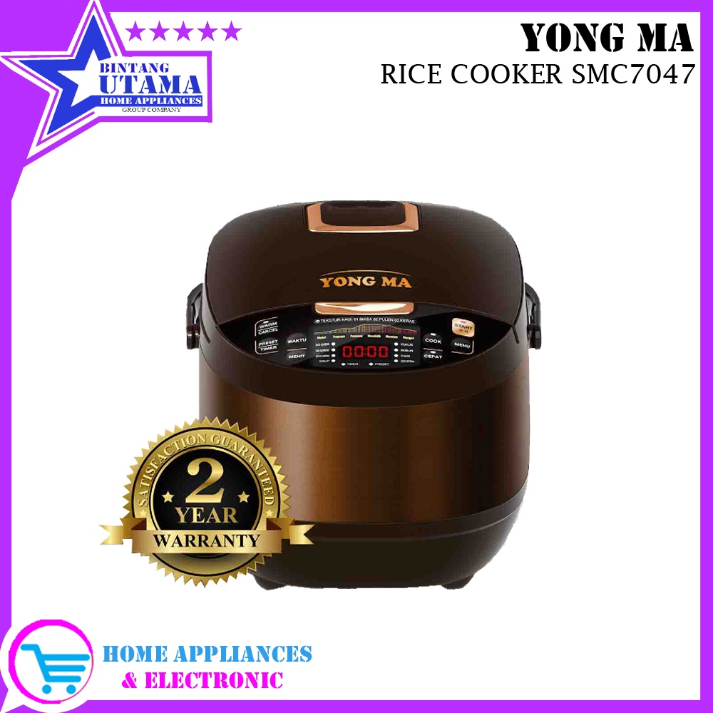 Jual (COD) MAGIC COM / RICE COOKER YONG MA SMC7047 / YONGMA SMC 7047 ...