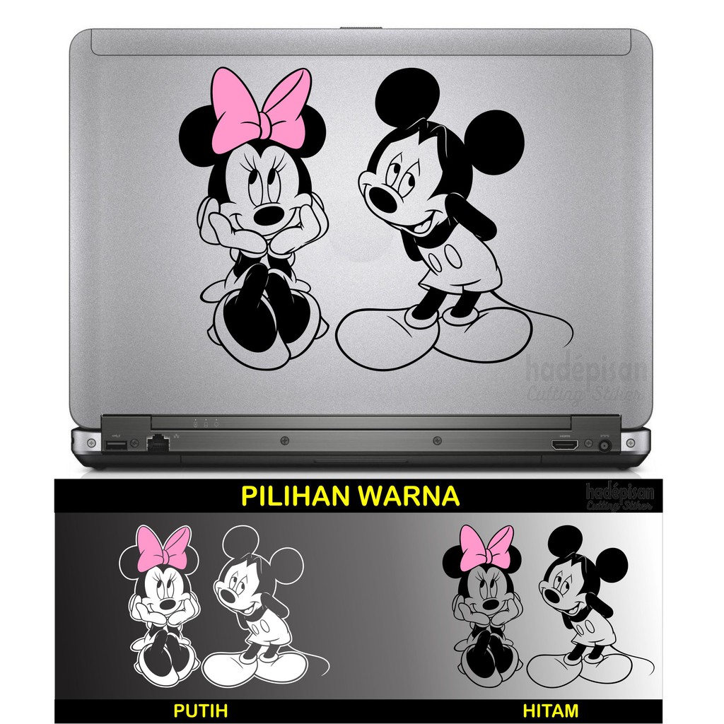 Jual Stiker Cutting Sticker Laptop Notebook Mickey Minnie Mouse ...