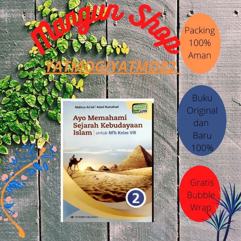 Jual Buku Ayo Memahami SKI ( Sejarah Kebudayaan Islam) MTs Kelas VIII.8 KMA 2019 ( Erlangga ...