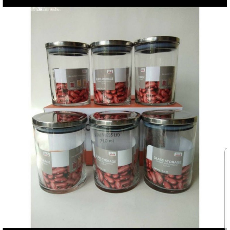 Jual Toples Kaca Canary A Stainless Ukuran 710ml (Set 6 pcs) | Shopee Indonesia