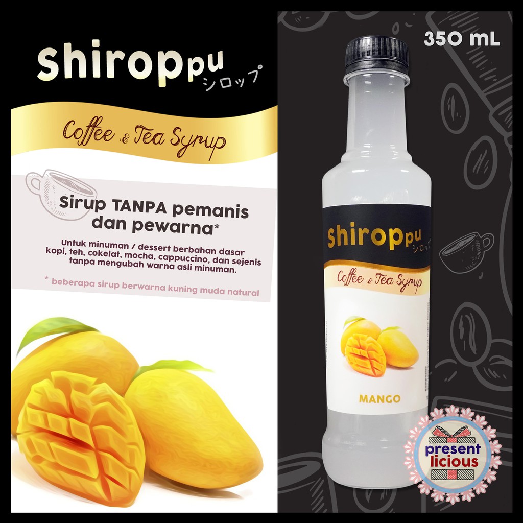 Jual Mango | Shiroppu Coffee and Tea Syrup 350 mL | Sirup Tanpa Warna ...