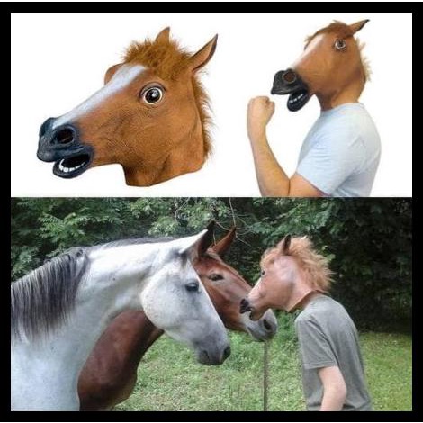 Jual TERBARUU!! Topeng Kuda - Horse Mask- Topeng Kepala Kuda Bahan ...