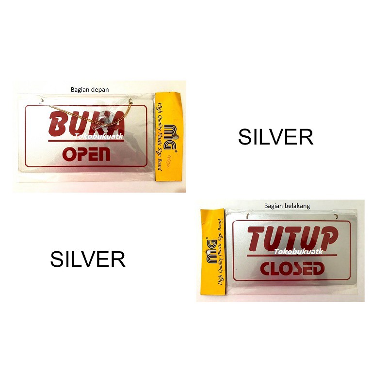 Jual Sticker Pintu Buka Tutup, Sticker Pintu Open Close, Sign Board ...