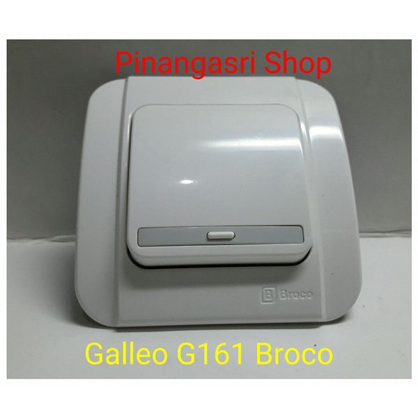 Jual Miliki IB Broco Galleo G161 Saklar engkel / 1 Gang / single switch Snow White terbaik ...