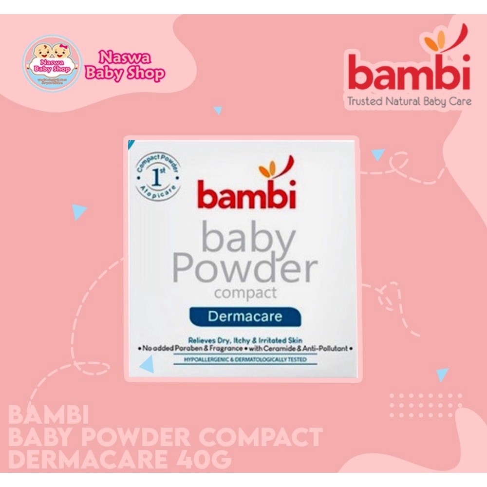 Jual Bambi Baby Powder Compact Dermacare 40G | Shopee Indonesia