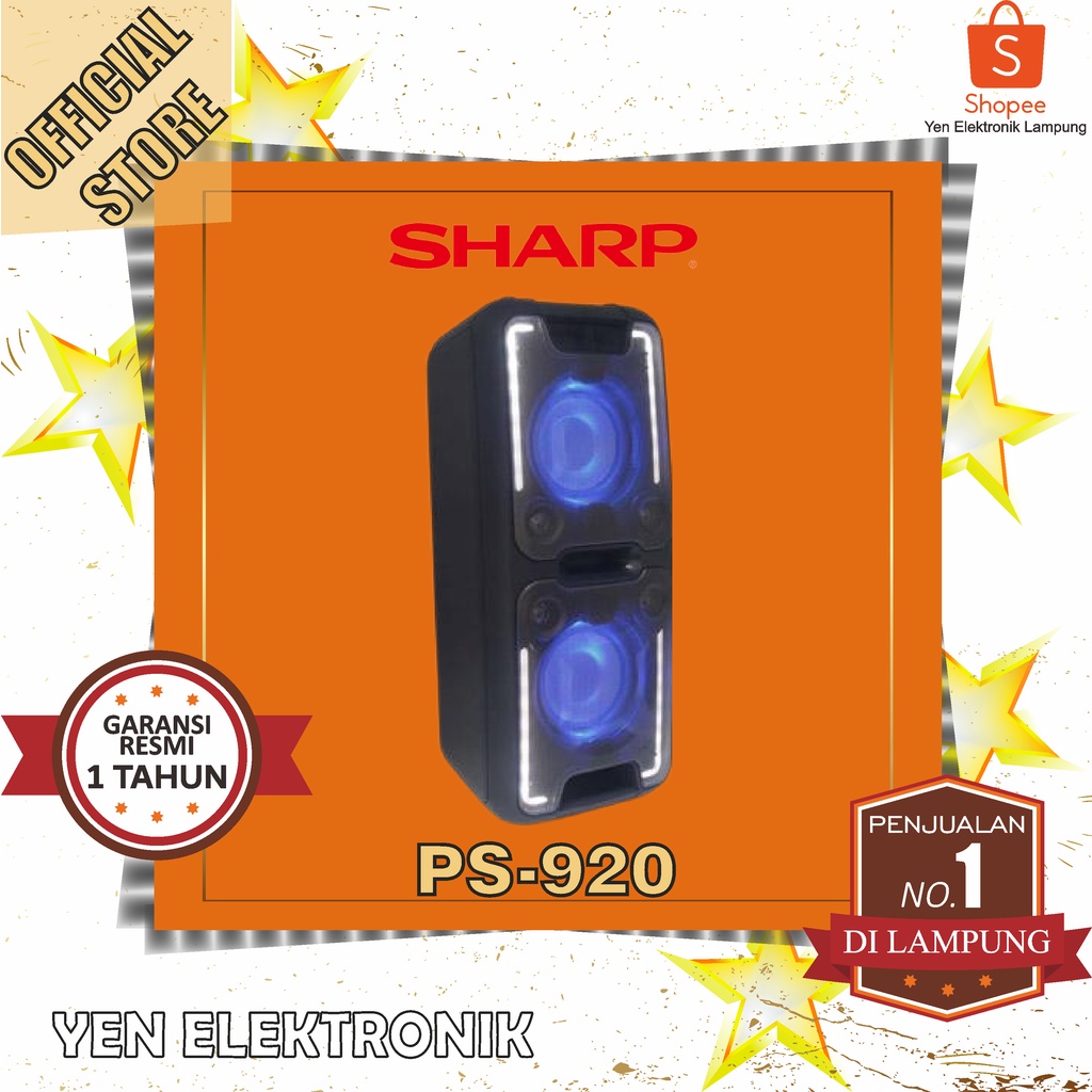 Jual Speaker Sharp PS 920 Speaker Portable Garansi Resmii | Shopee ...