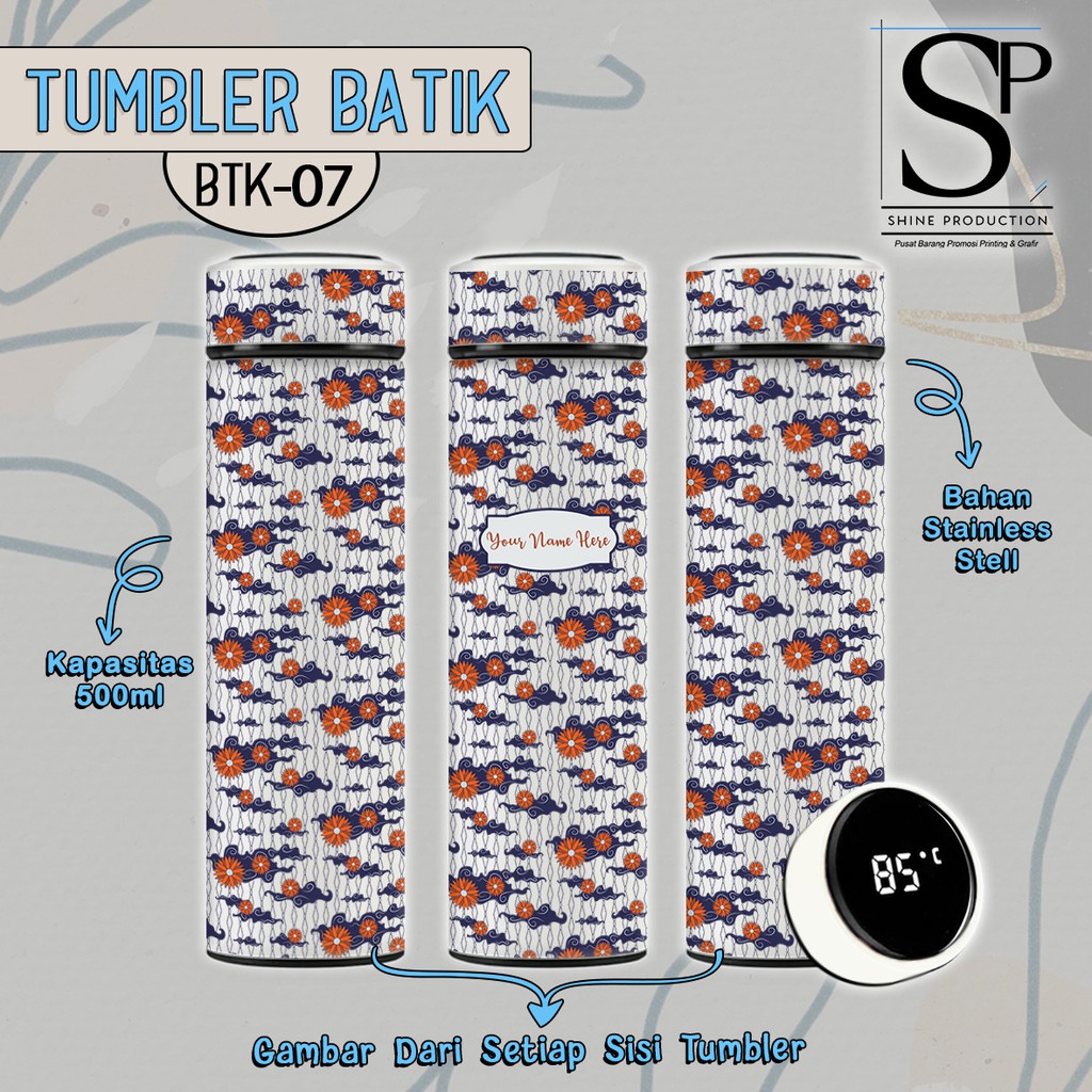 Jual Botol Minum Motif Batik Tumbler Batik Indonesia | Shopee Indonesia