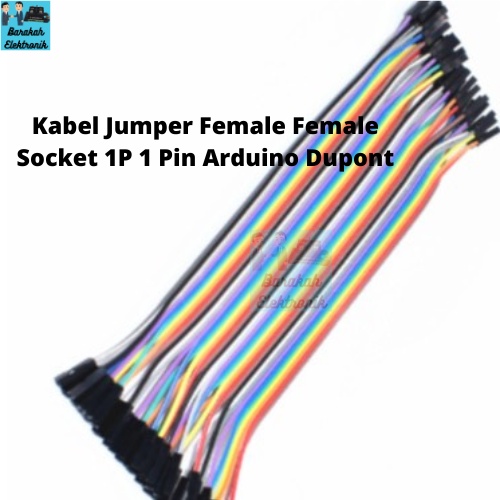 Jual Kabel Jumper Female Female Socket 1P 1 Pin Arduino Dupont | Shopee ...
