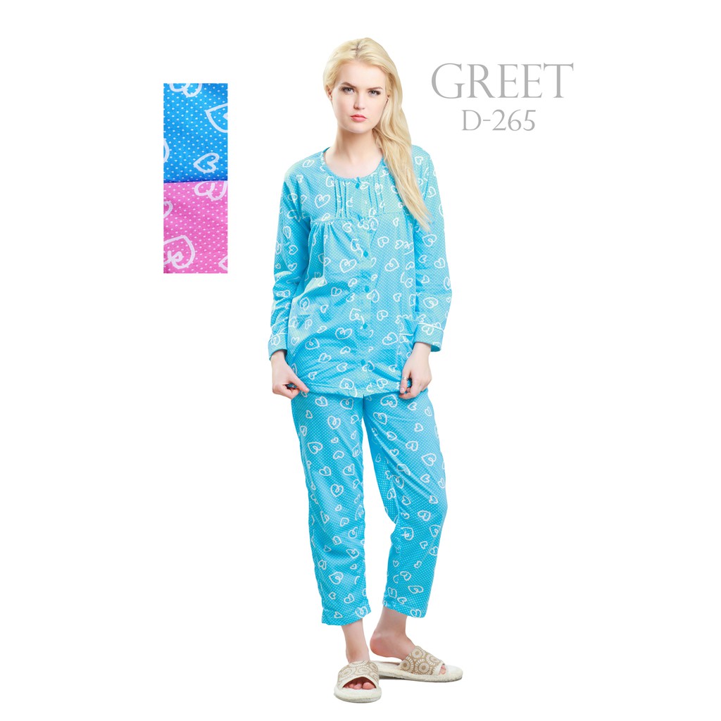 Jual GREET NIGHT WEAR - Baju Tidur Model : D-265 / PTP | Shopee Indonesia