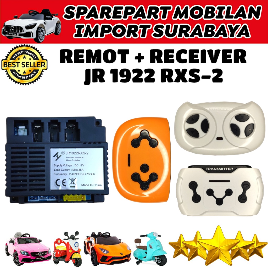 Jual MODUL RECEIVER MOBIL AKI MAINAN ANAK JR 1922 RXS-2 TRANSMITTER ...