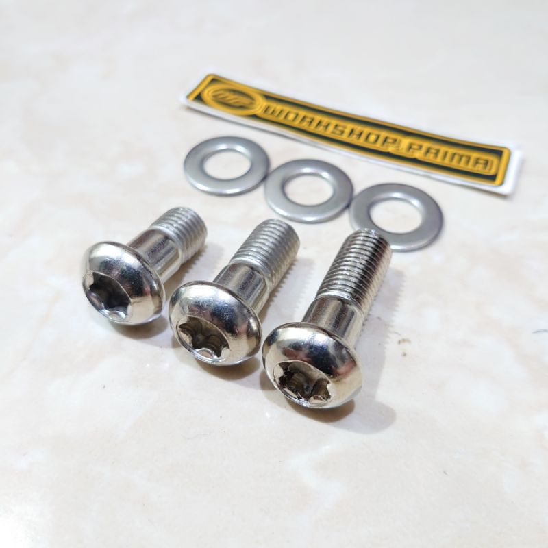 Jual BAUT KUNCI BINTANG T50 M10X20MM 2CM 2 CM KALIPER DISC REM CAKRAM M6X20 MM MATIC BEBEK SPORT ...