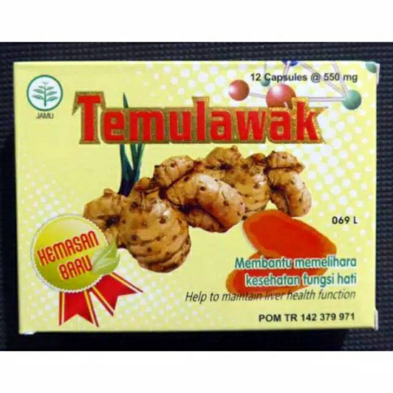 Jual Temulawak 12 Kapsul -Borobudur Herbal -Membantu Memelihara ...