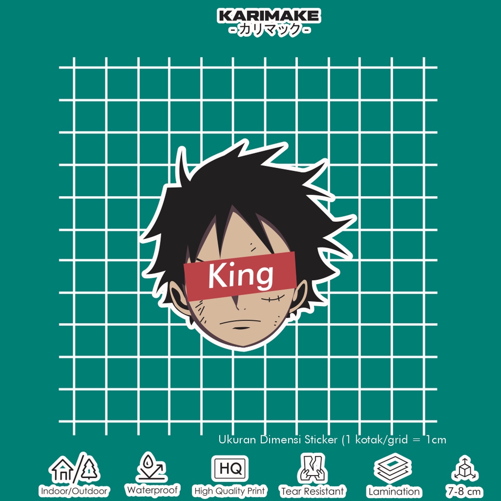 Jual Sticker Pack One Piece MUGIWARA MONKEY D. LUFFY Stiker Laptop ...