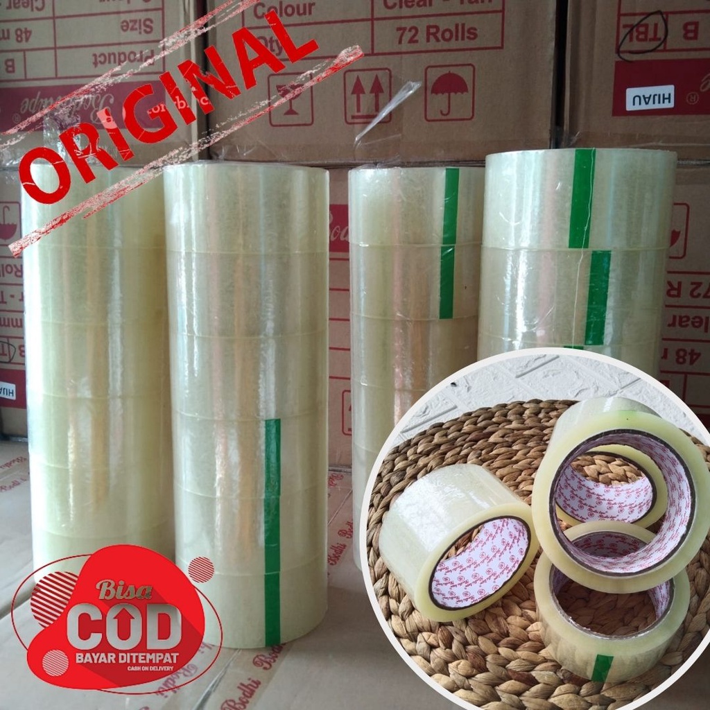 Jual LAKBAN BENING 48 mm x 90 yard | Shopee Indonesia