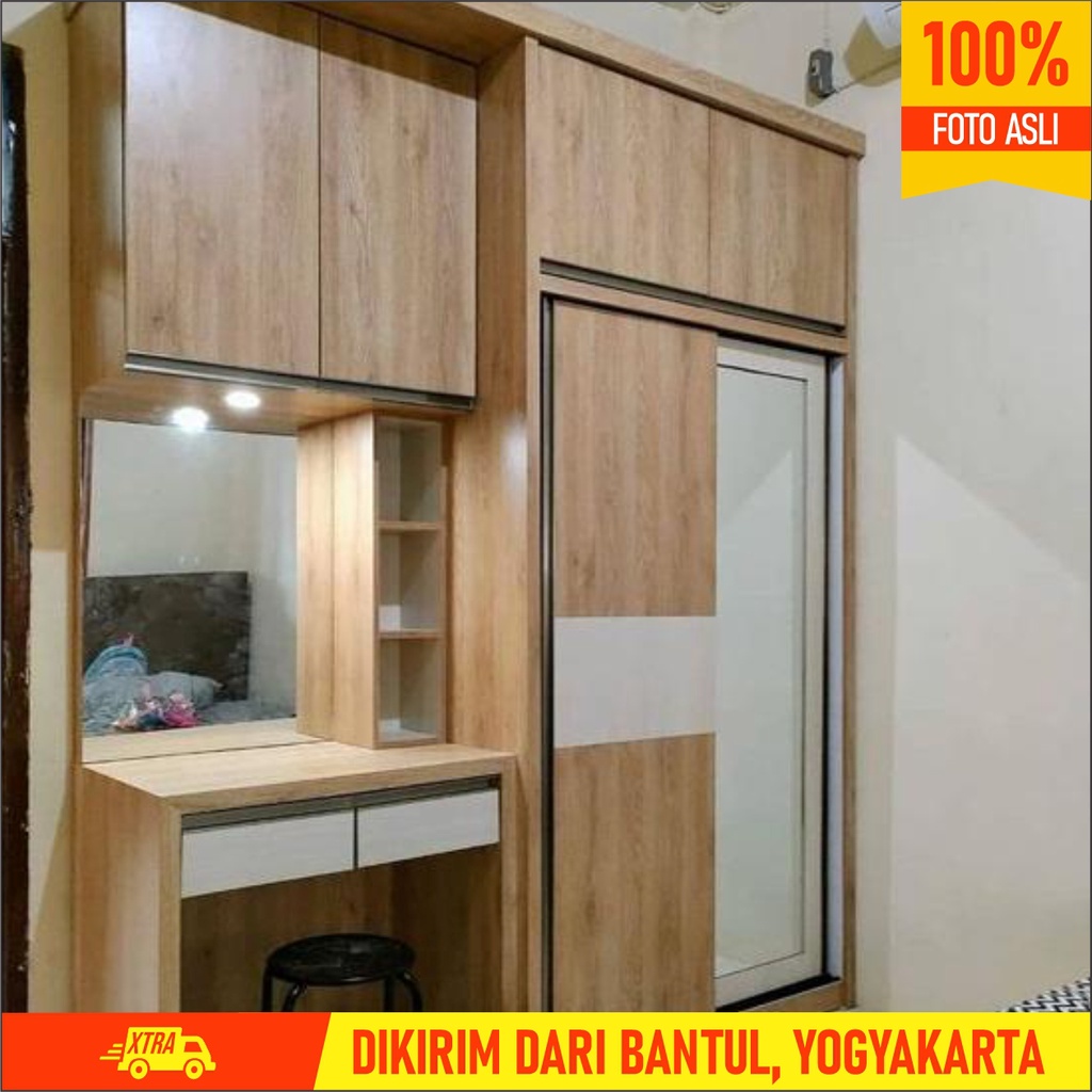 Jual Jogja: Wardrobe Meja Rias Lemari Pakaian Kamar Tidur Modern ...