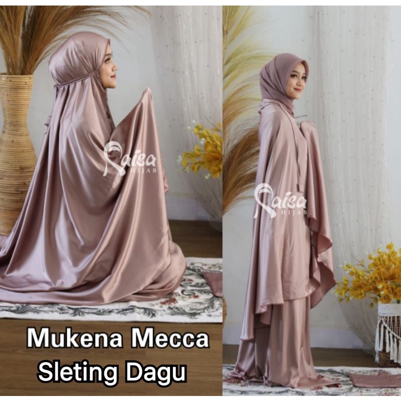Jual MUKENA SATIN SILK PREMIUM RENDA/MUKENA MECCA RAISA HIJAB/MUKENA ...
