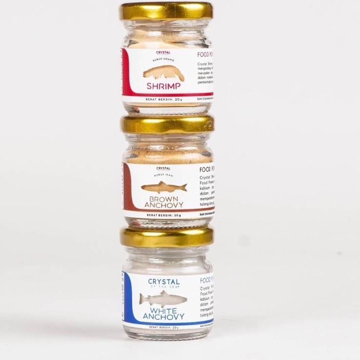 Jual Crystal Of The Sea White Anchovy / Brown Anchovy / Shrimp Powder ...