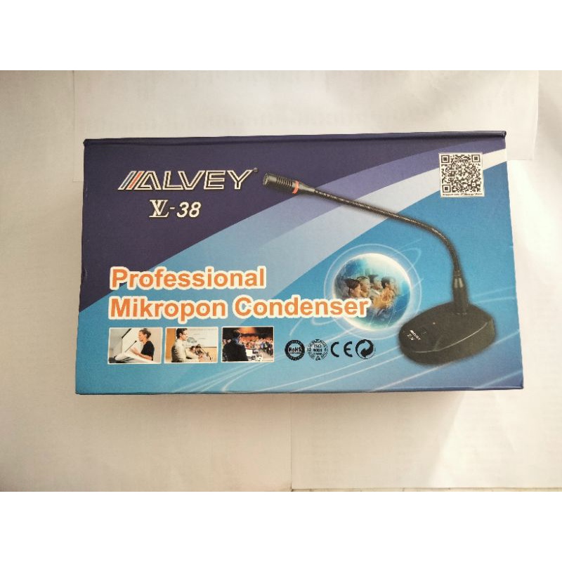 Jual MICROPHONE CONDENSER ALVEY LV - 38 MIC MEJA | Shopee Indonesia