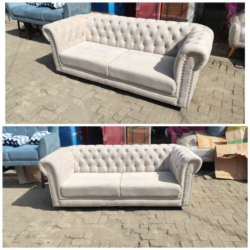 Jual Sofa Chester Kancing Minimalis 2 seat + 3 seat | Shopee Indonesia