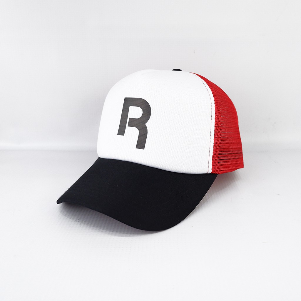 Jual TOPI TRUCKER POLIPLEX HURUF INISIAL "R" DEWASA | Shopee Indonesia