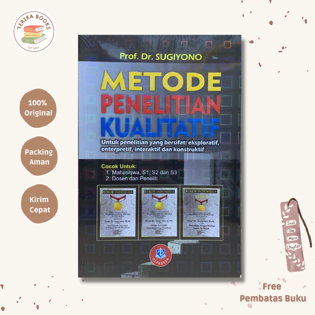 Jual Metode Penelitian Kualitatif - Sugiyono | Buku Original Edisi Terbaru tahun 2022 | Shopee ...